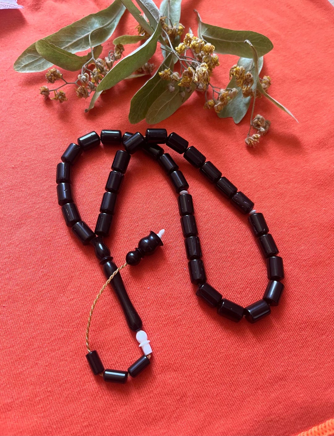 Handmade Black Kuka Prayer Beads: Camel Bone Tasbih - Calming Gift - Etsy