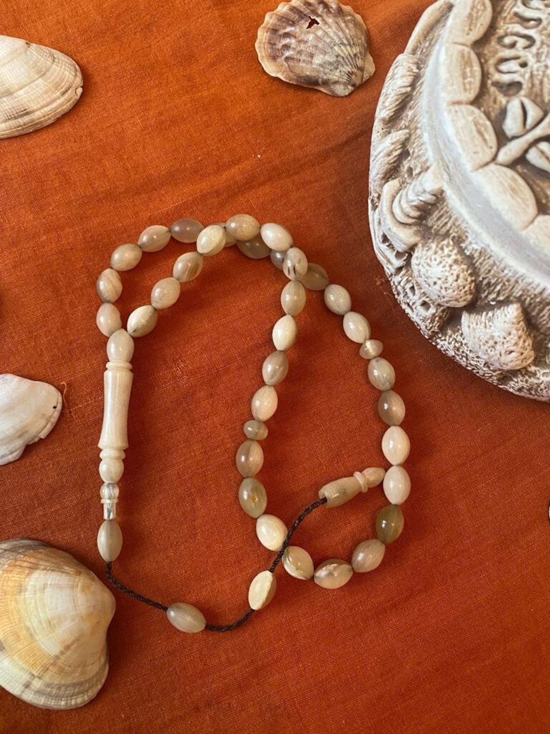 Natural Buffalo Horn Rosary Collection 33beads Islamic Prayer Beads ...