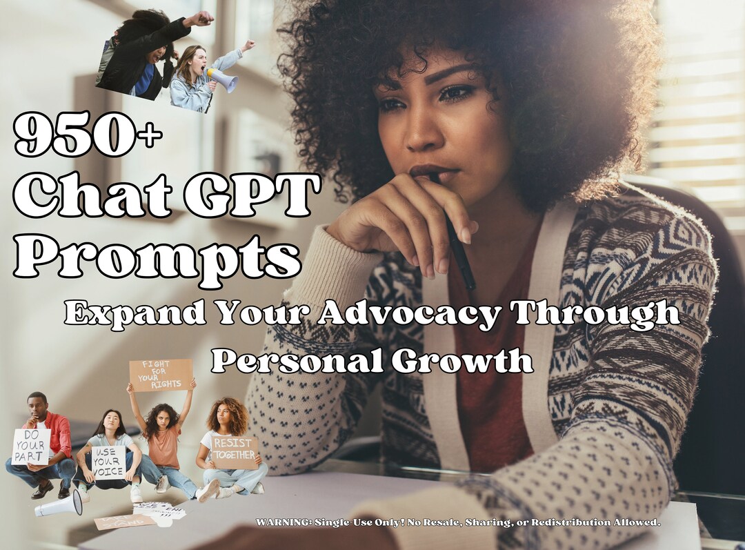 950+ Chat GPT Prompts: Expand Your Advocacy Through Personal Growth - Etsy
