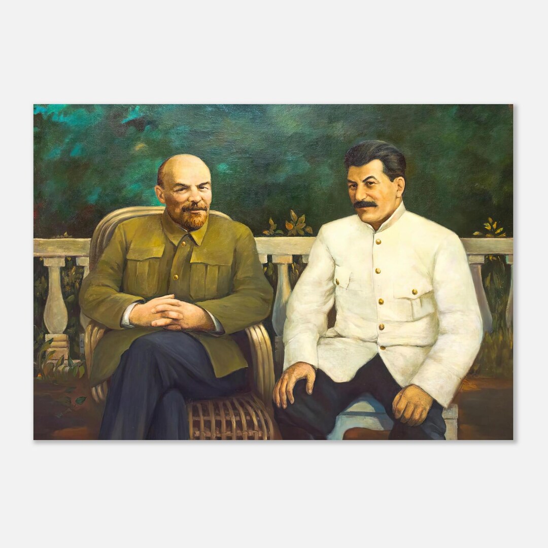 Lenin and Stalin in Gorki – Soviet Historical Painting Reprint ...