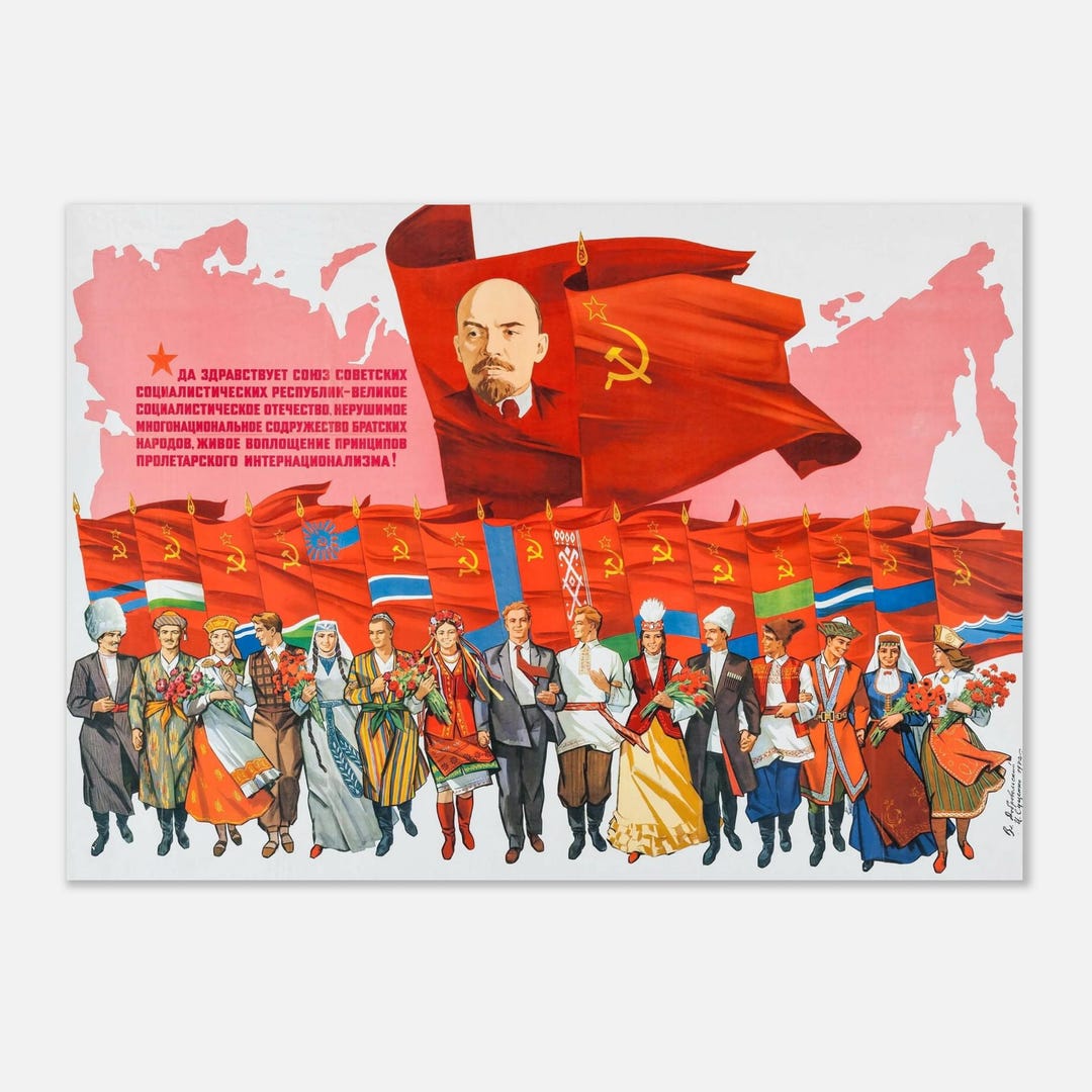 Long Live the USSR - Soviet Poster Reprint (1972) - Etsy