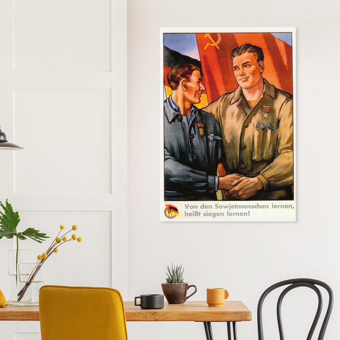 GDR Poster Reprint – 1951 East Germany, Socialist Art Print - Etsy