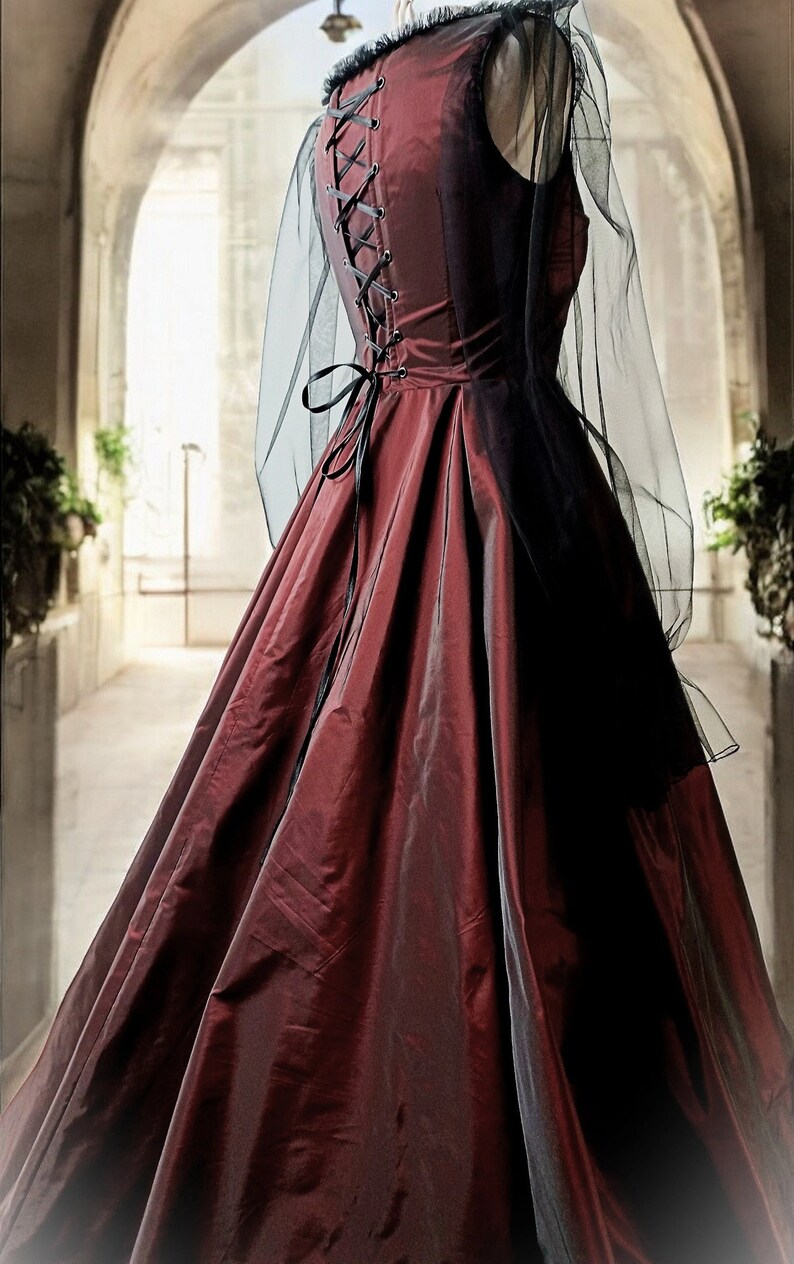 Made to Order Long Victorian Gothic Princess Tulle Taffeta Vampire ...