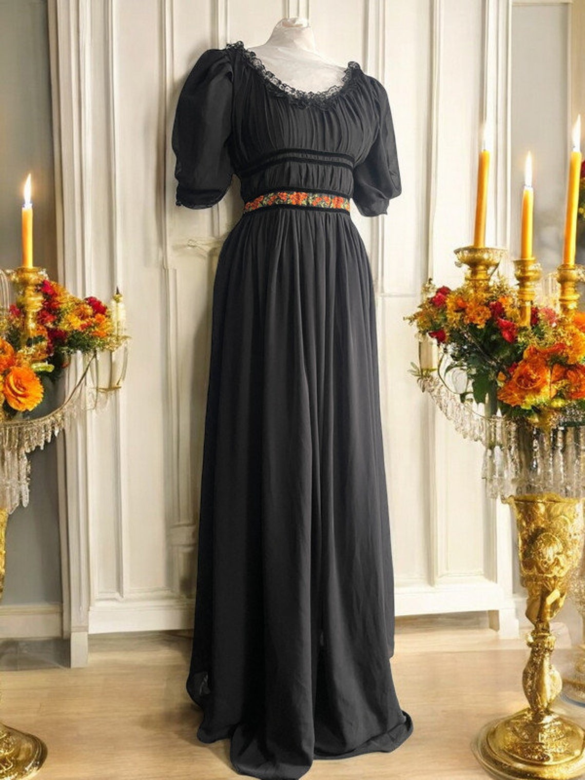 Victorian Witch Whimsy Goth Historical Gothic Maxi Dress Made to Order ...