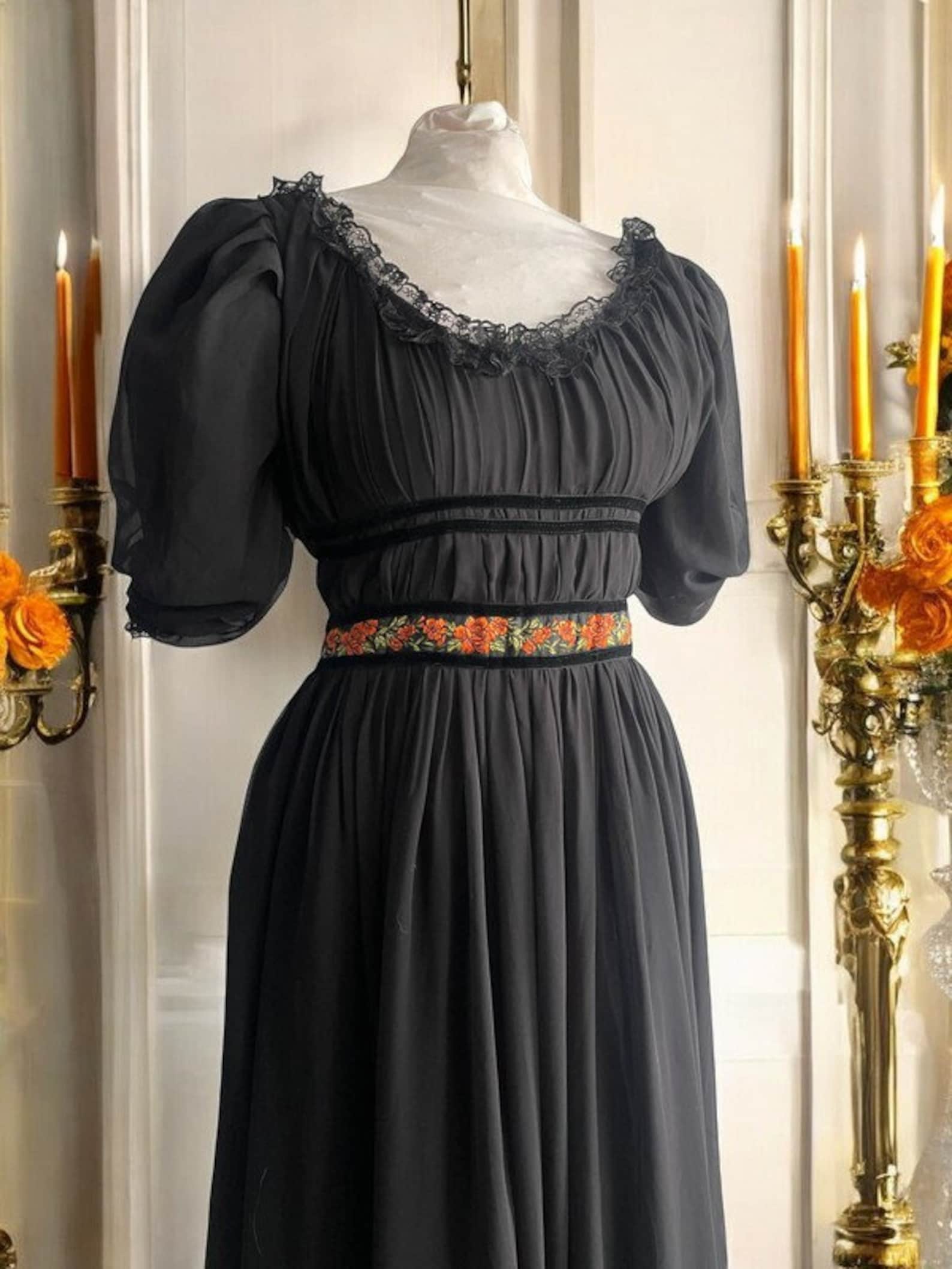 Victorian Witch Whimsy Goth Historical Gothic Maxi Dress Made to Order ...