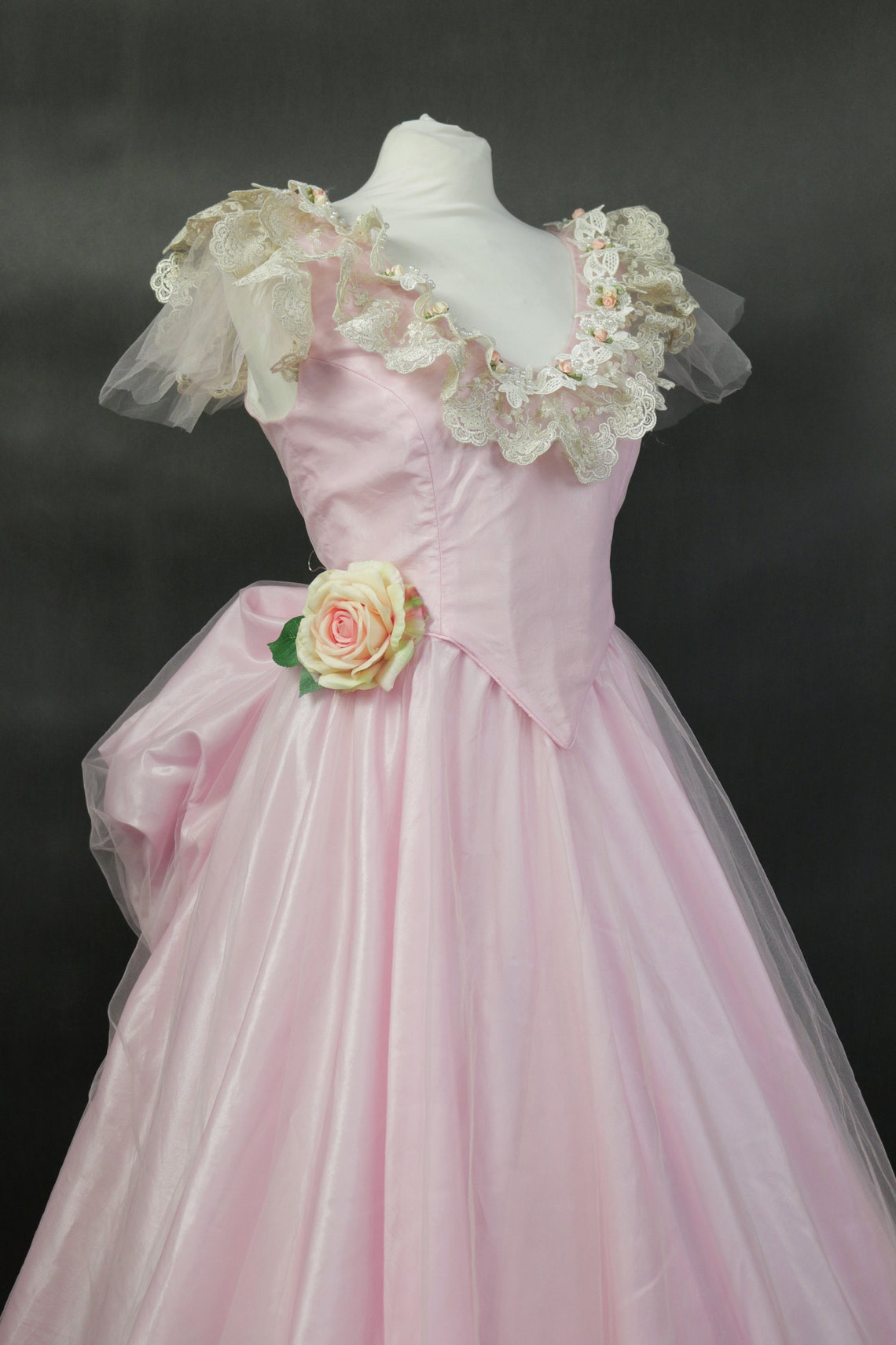 Christine Daaé Phantom of the Opera Pink Dress Gown Victorian Costume ...