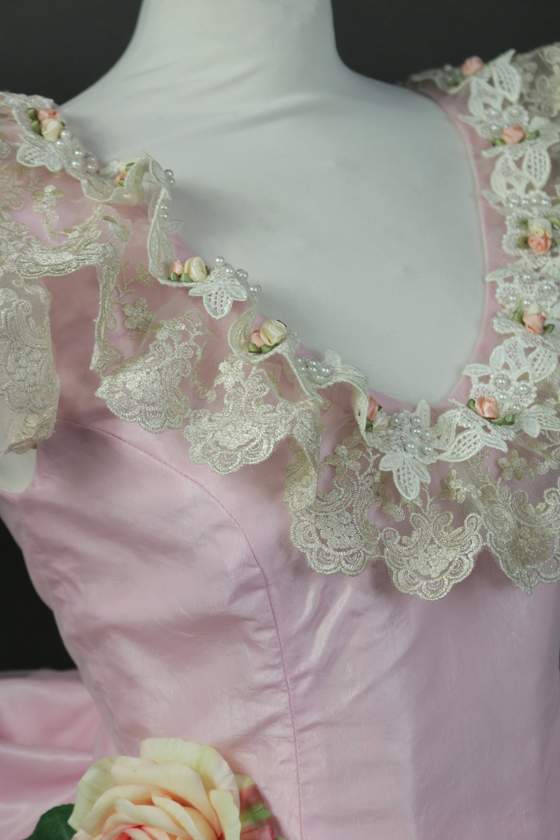 Christine Daaé Phantom of the Opera Pink Dress Gown Victorian Costume ...