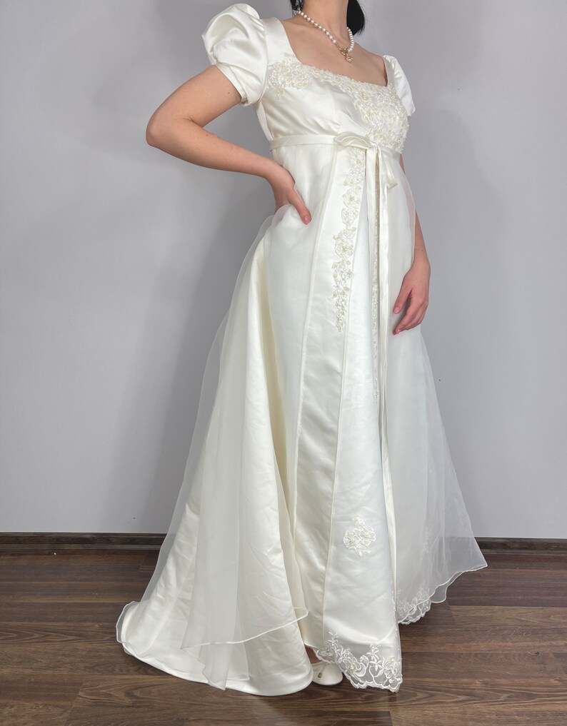 Regency-style Bridgerton Wedding Gown Ready for Shipping. - Etsy