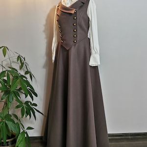 Edwardian Tweed Suit: Victorian Wool Vest and Skirt Set (size S) - Etsy