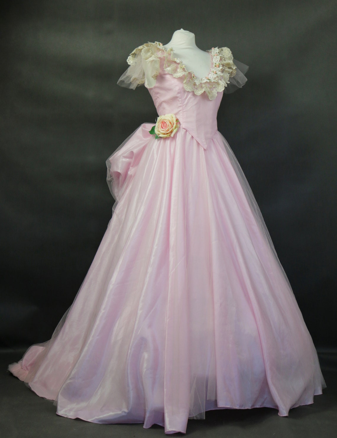 Christine Daaé Phantom of the Opera Pink Dress Gown Victorian Costume ...