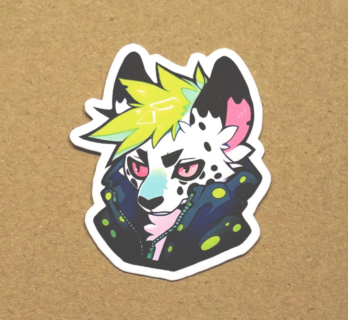 Strawberry Kiwi Furry Sticker - Etsy