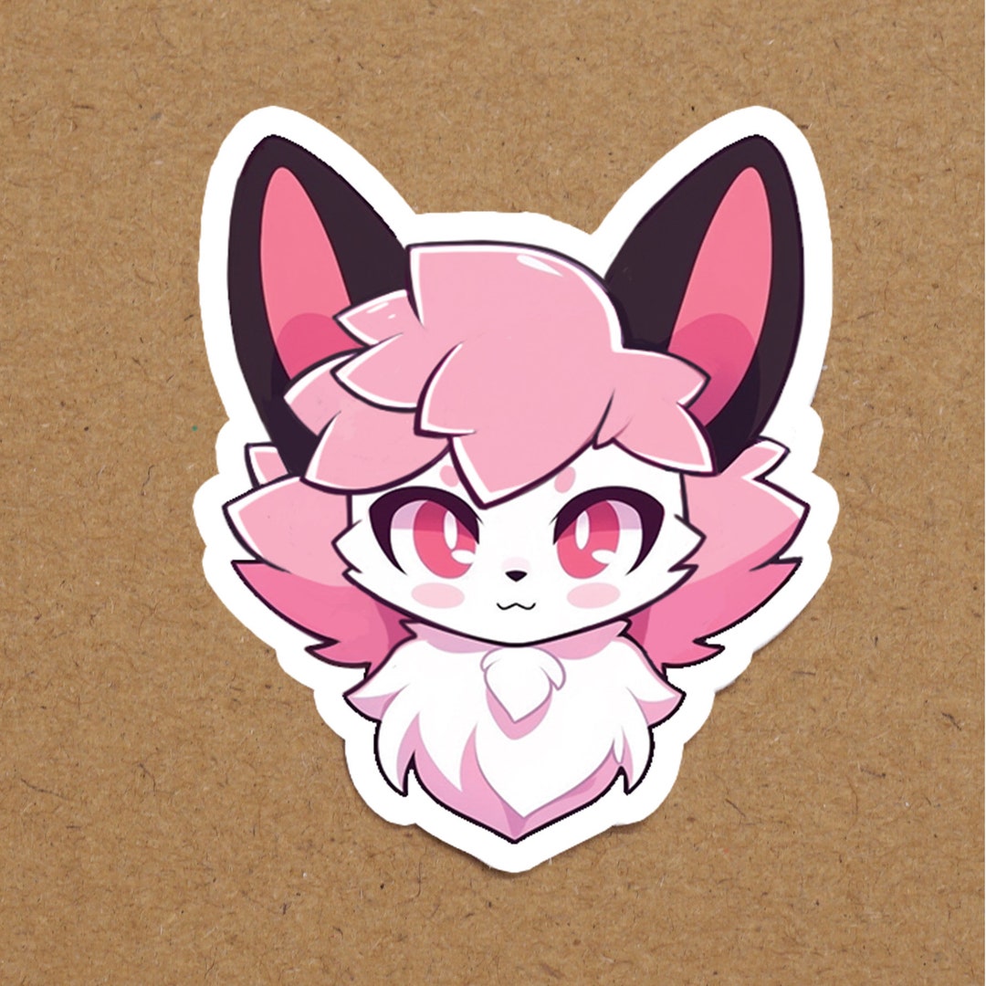 Furry Sticker Pink - Etsy