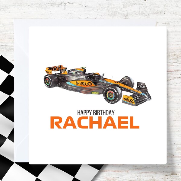 Mclaren F1 Birthday Card - Etsy UK