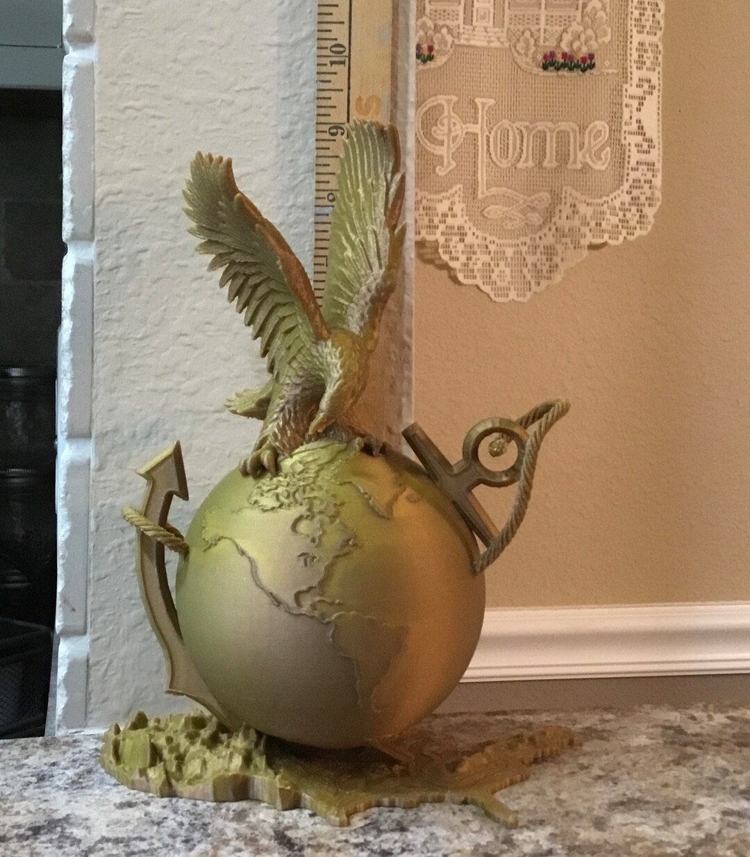 USMC EGA This is a 3D Printed Eagle, Globe and Anchor US Marine Corps ...