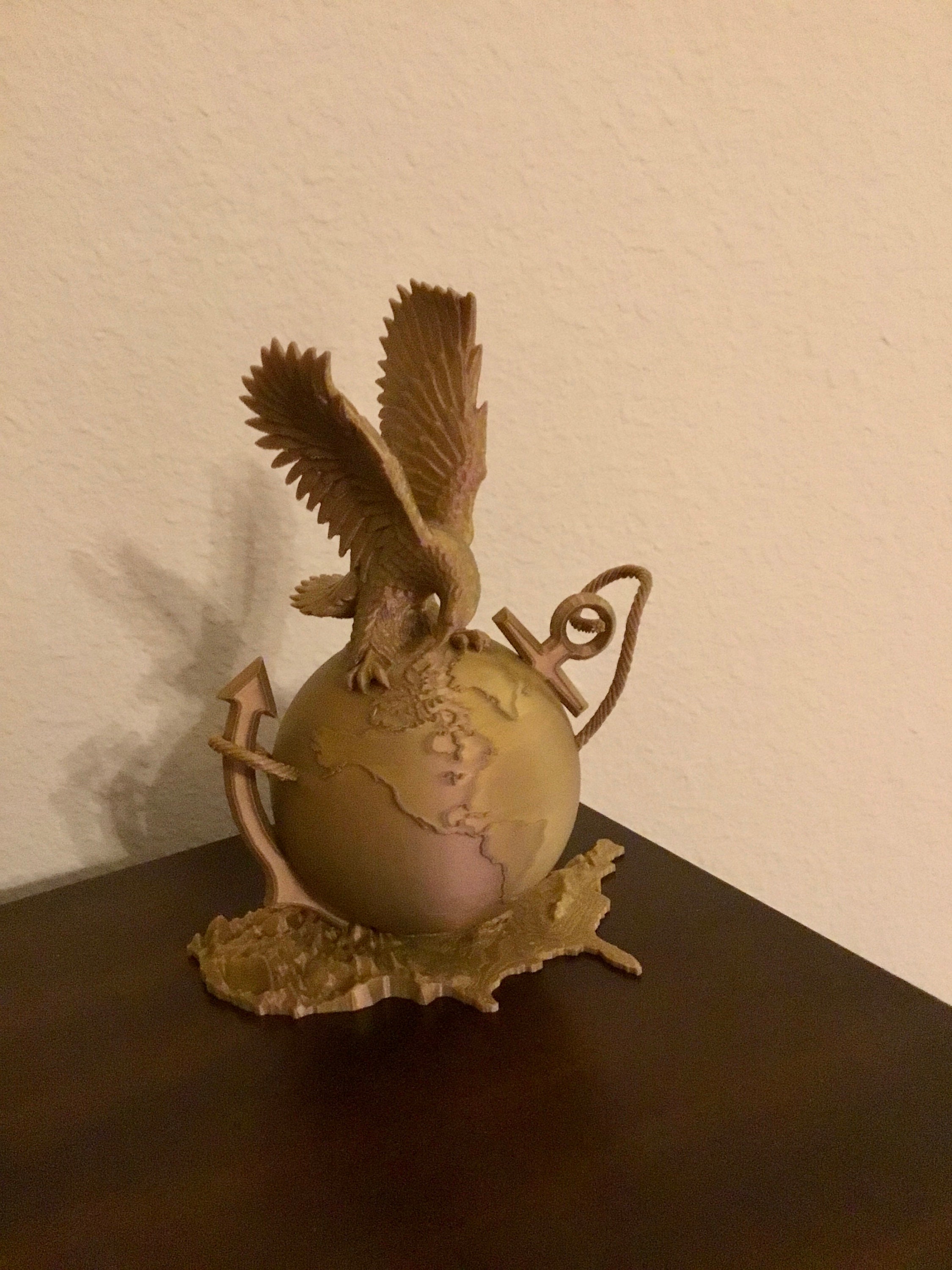 USMC EGA This is a 3D Printed Eagle, Globe and Anchor US Marine Corps ...