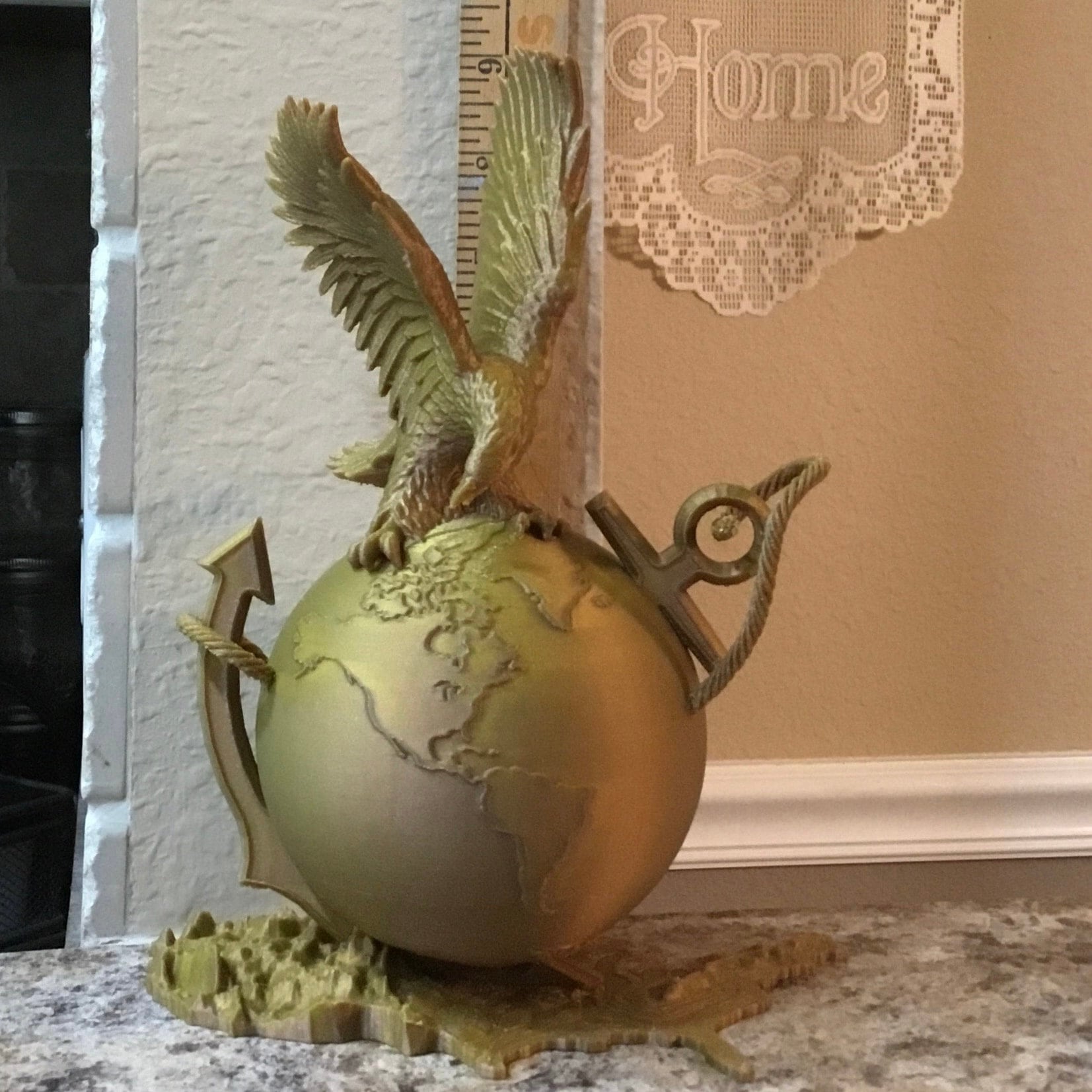 USMC EGA This is a 3D Printed Eagle, Globe and Anchor US Marine Corps ...