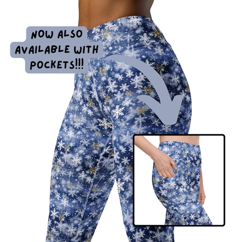 Snowflake Leggings - Etsy