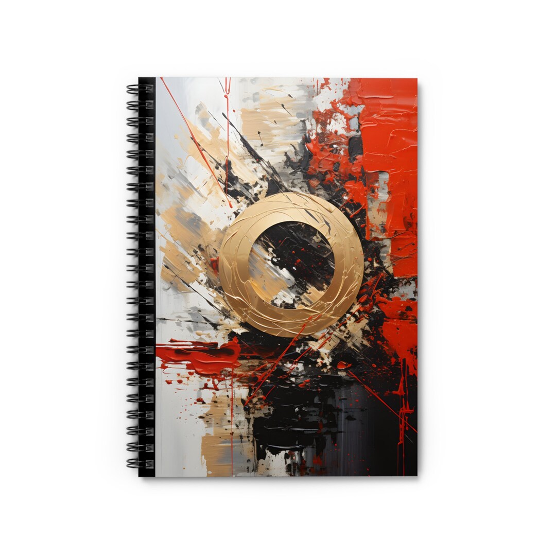 Abstract Art Spiral Notebook, Modern Art Journal, Contemporary Art ...