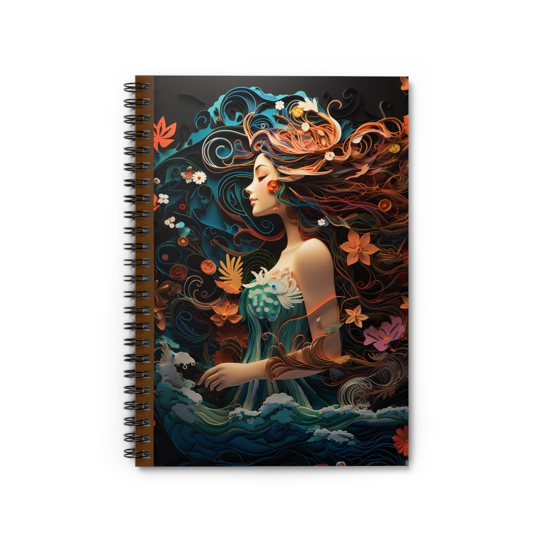 Beautiful Fairy Spiral Notebook, Fantasy Fairy Journal, Fairytale ...