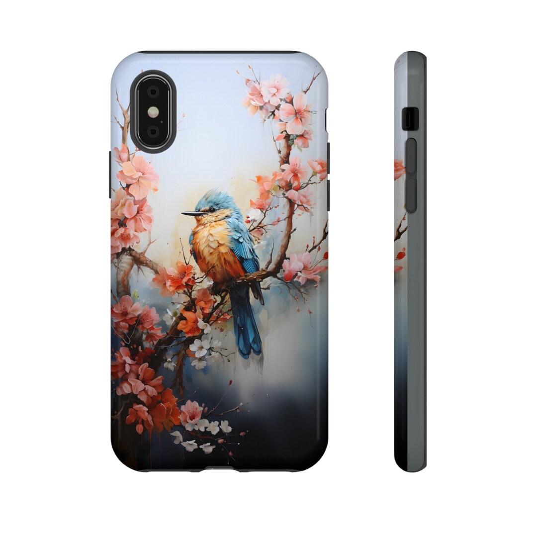 Personalized Bird Enthusiast Cell Phone Case, Beautiful Bird Cherry ...