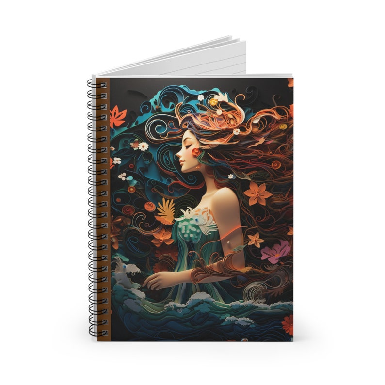 Beautiful Fairy Spiral Notebook, Fantasy Fairy Journal, Fairytale ...