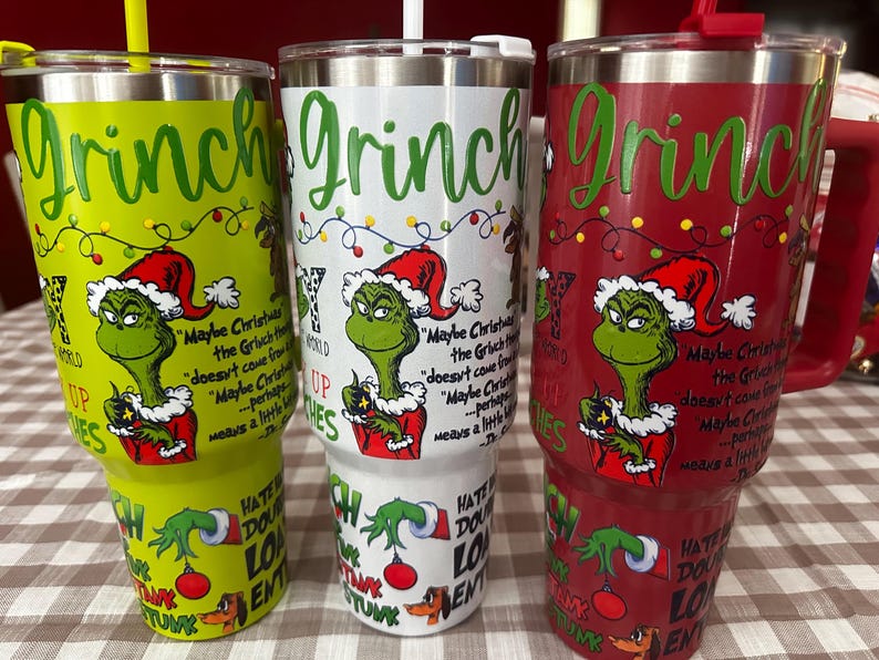 Grinch cup - Etsy