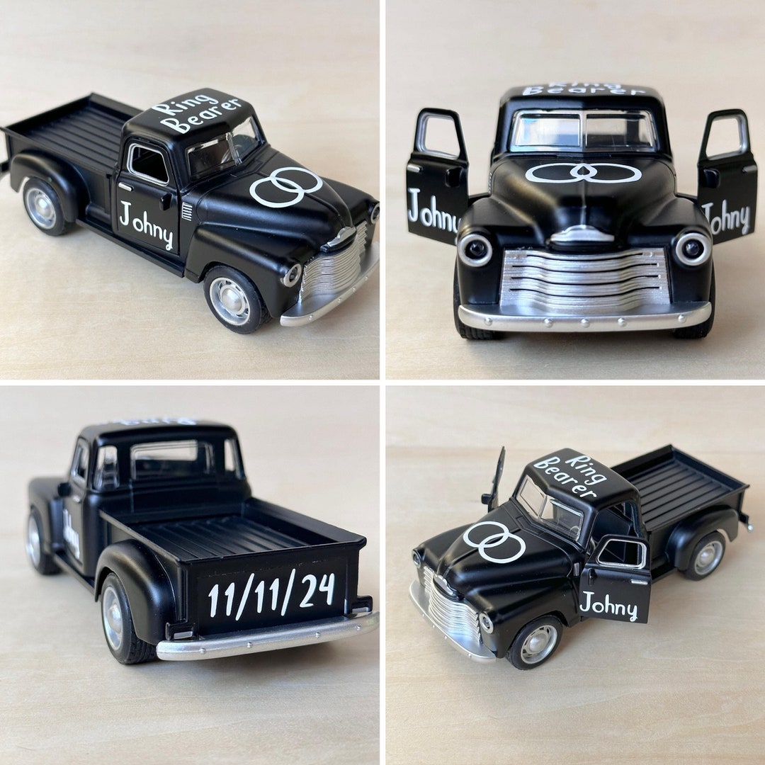 Ring Bearer Truck, Personalized, Engagement Part, Groom Gift, Ring ...