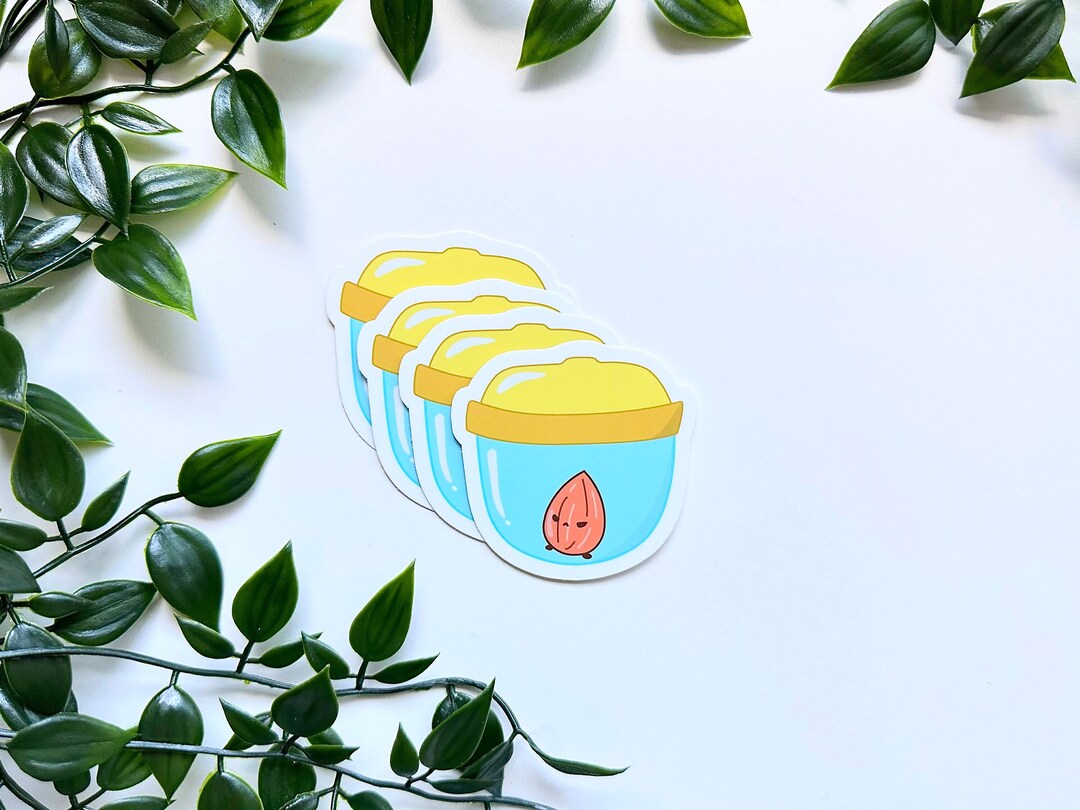 Almond Sticker Cute Food Stickers Kawaii Stickers Scrapbooking Stickers ...