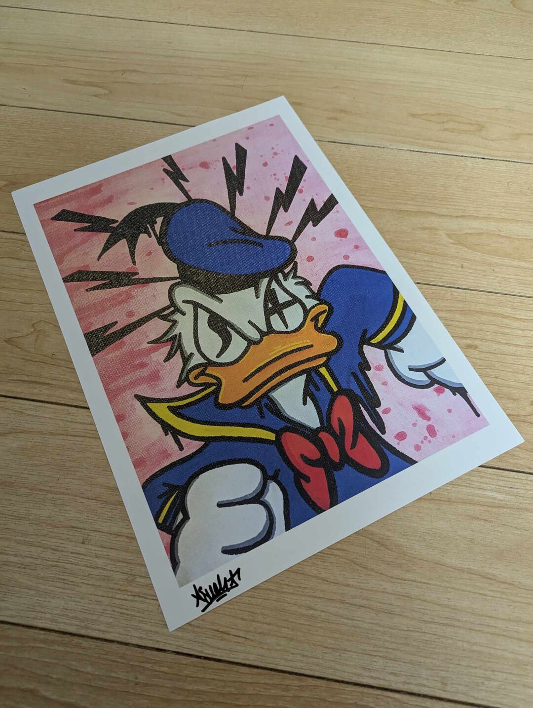 Graffiti / Street Art A3 Asuek Signed Pink Donald Rampage Print - Etsy