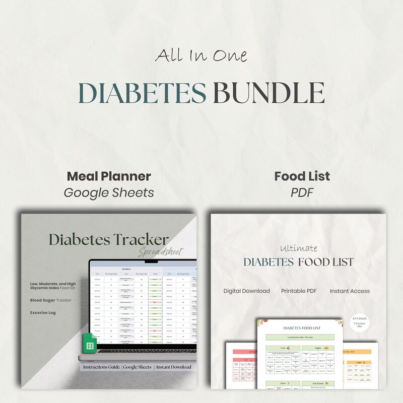 Diabetic Exchange Chart - Etsy