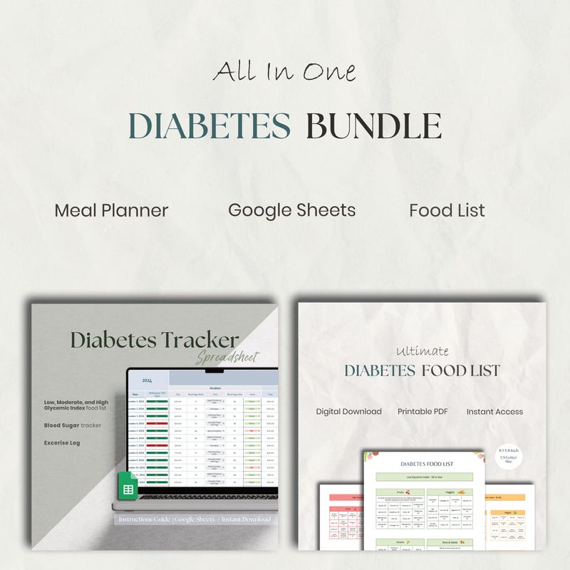 Diabetic Exchange Chart - Etsy