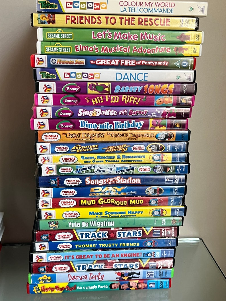 Wiggles Thomas Barney Childrens Dvds Lot - Etsy