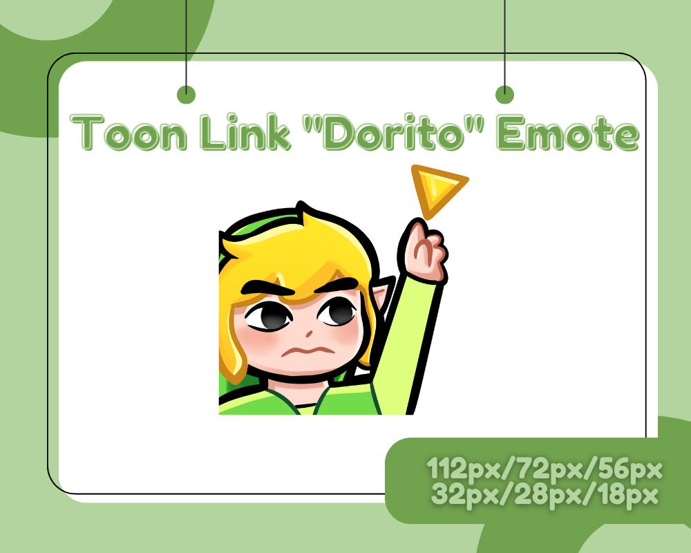 Toon Link "dorito" Emote for Twitch or Discord - Etsy