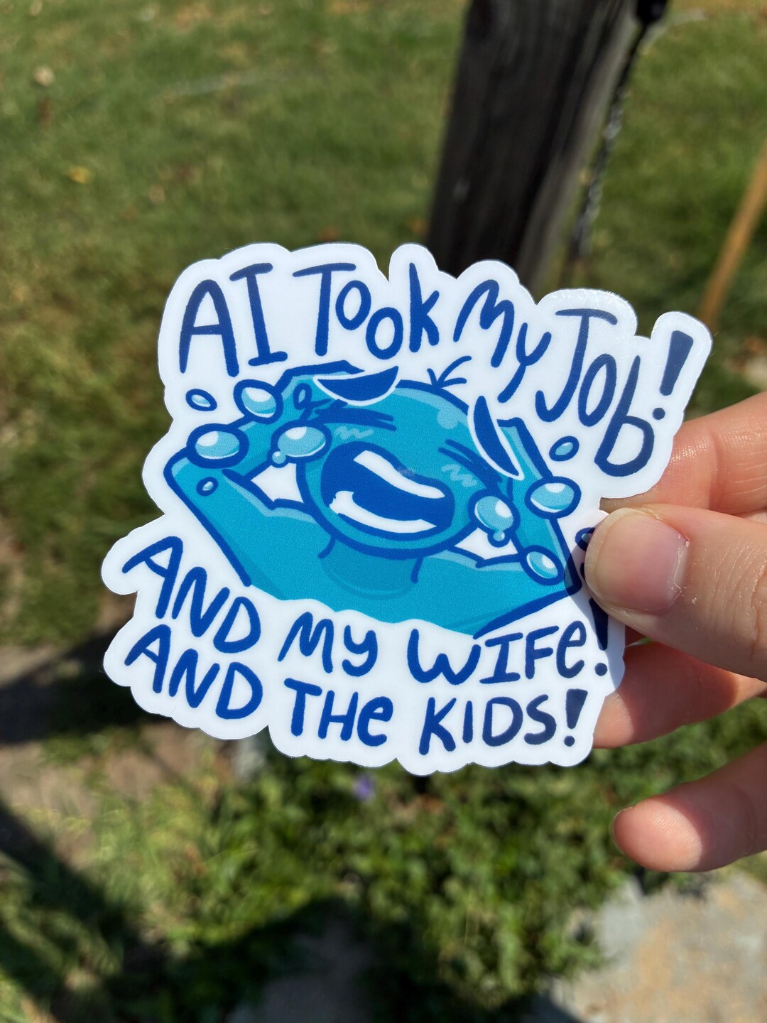 AI Took My Job! 3 X 3 Inch Sticker - Etsy