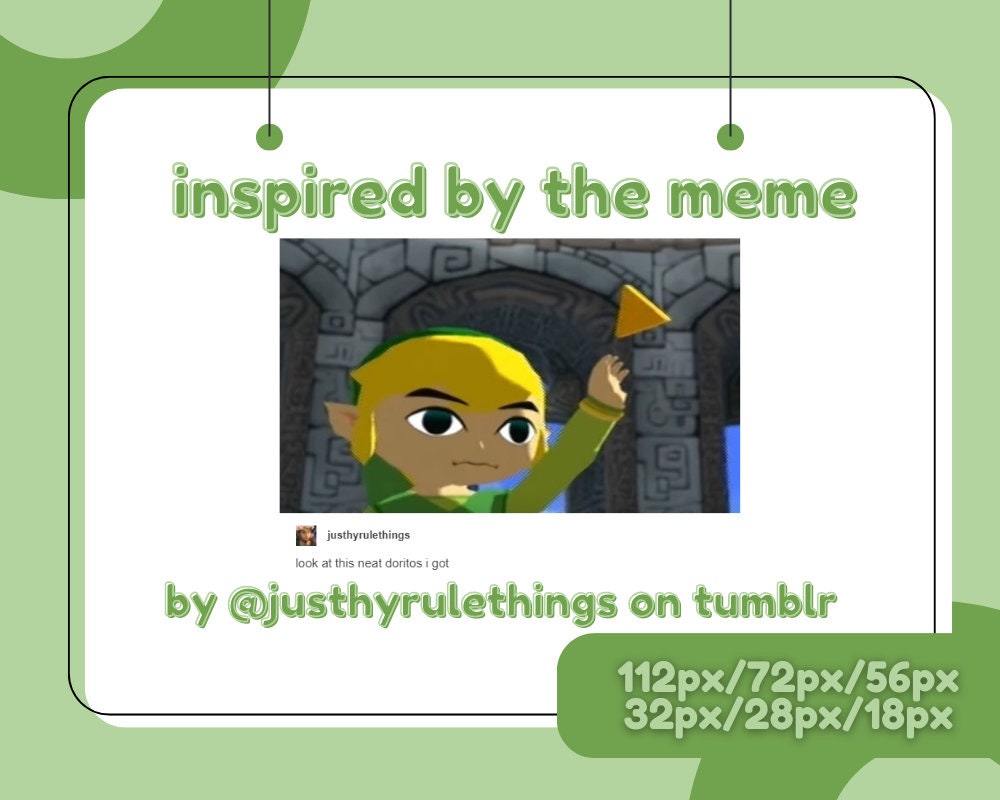 Toon Link "dorito" Emote for Twitch or Discord - Etsy