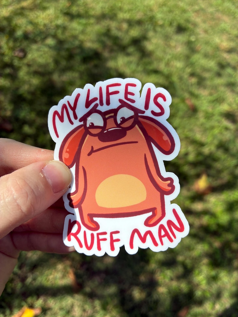 PBS Kids Inspired Ruff Man Dog 3 X 2 Inch Sticker - Etsy