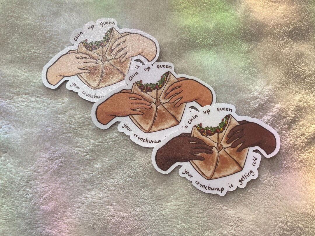 Crunchwrap Taco Bell-inspired 3 X 3 Inch Sticker - Etsy