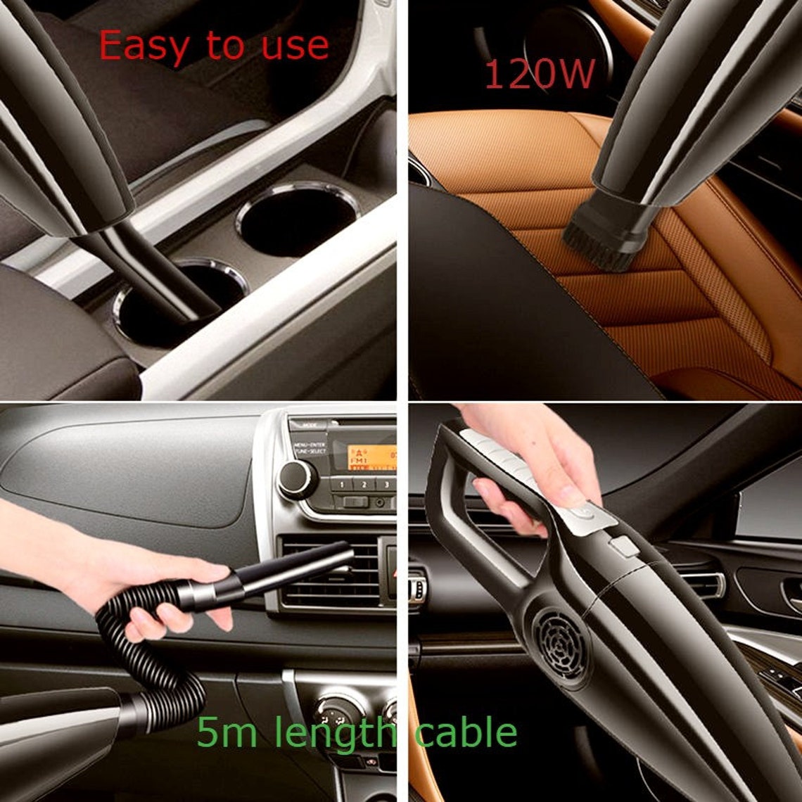Autoclean 5m Portable Car Vacuum Cleaner 5M - Etsy