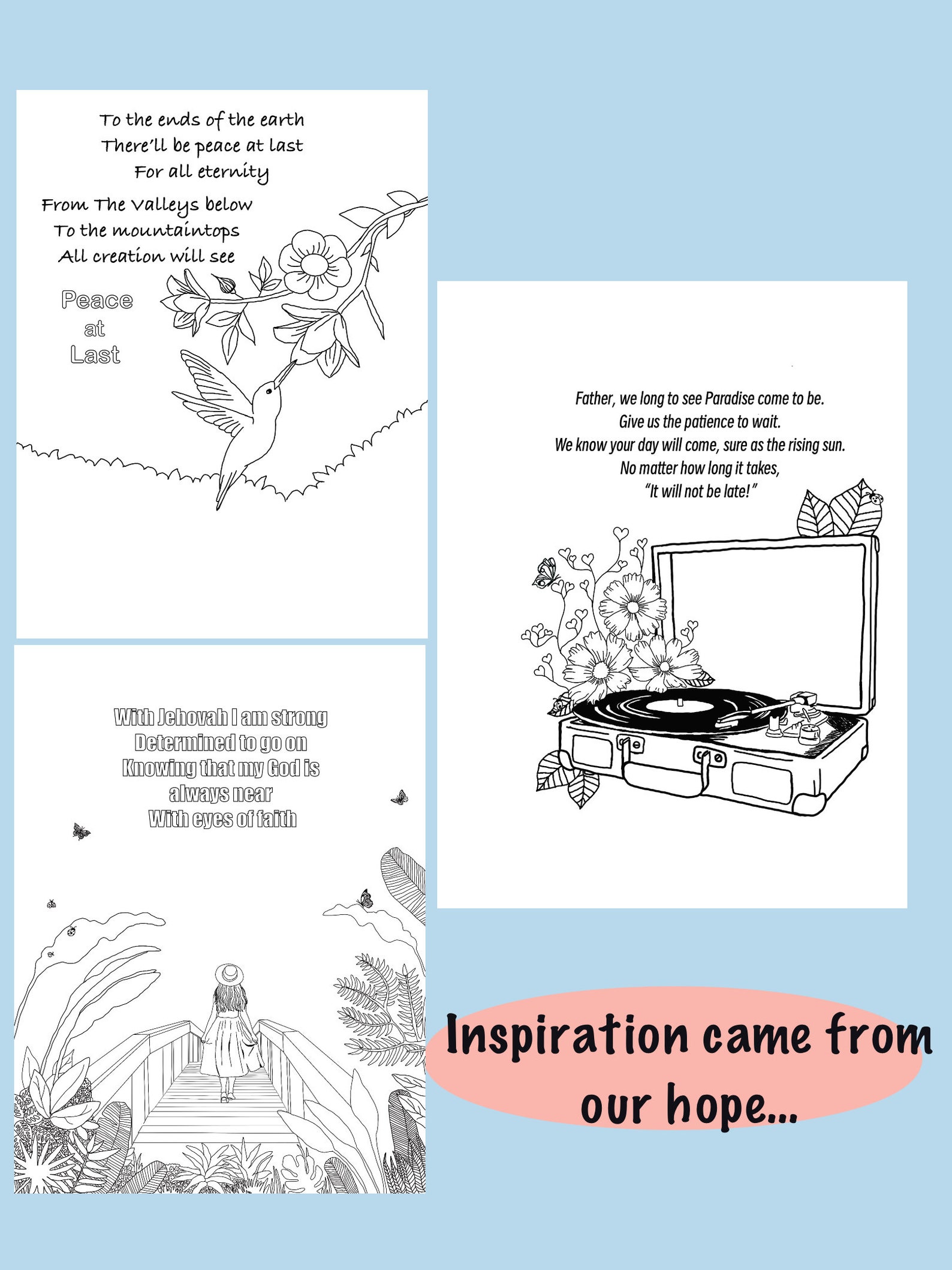 JW Coloring Pages 20 Downloadable - Etsy