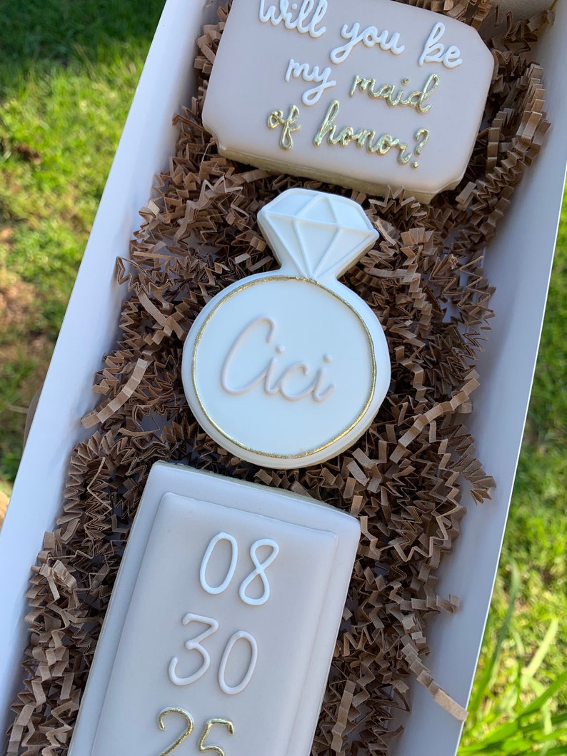 Bridesmaid/maid of Honor Proposal Cookies - Etsy