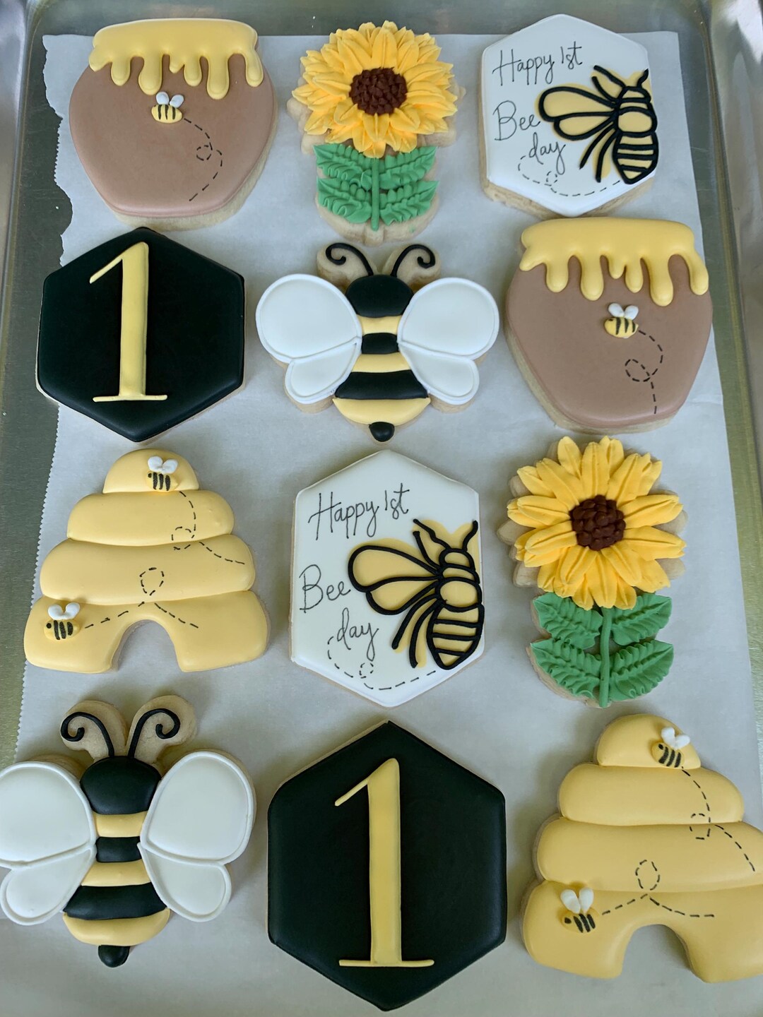 2 Dozen 1st Beeday Birthday Cookies - Etsy