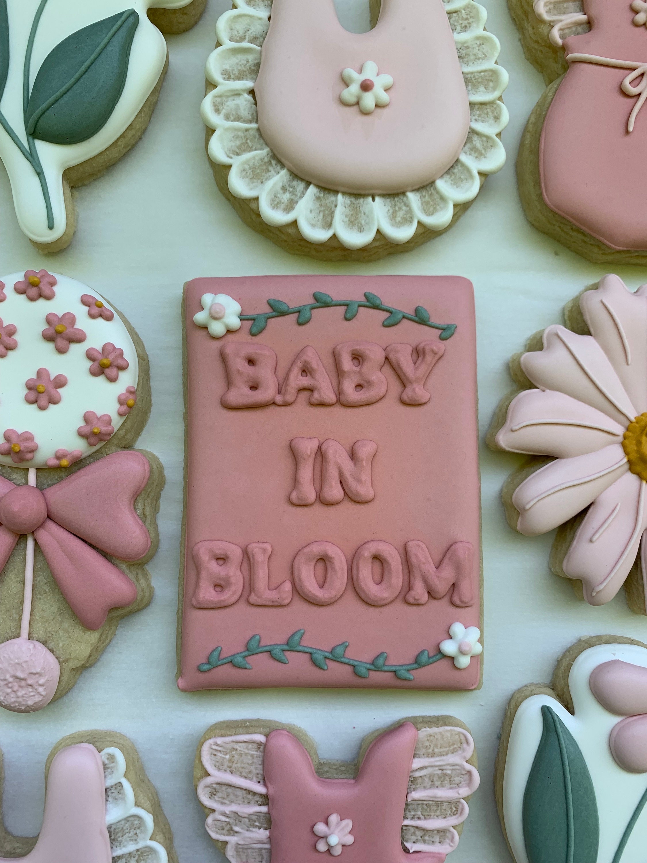 Baby in Bloom Baby Shower Cookies - Etsy