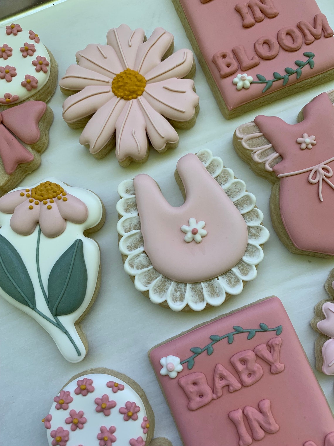Baby in Bloom Baby Shower Cookies - Etsy