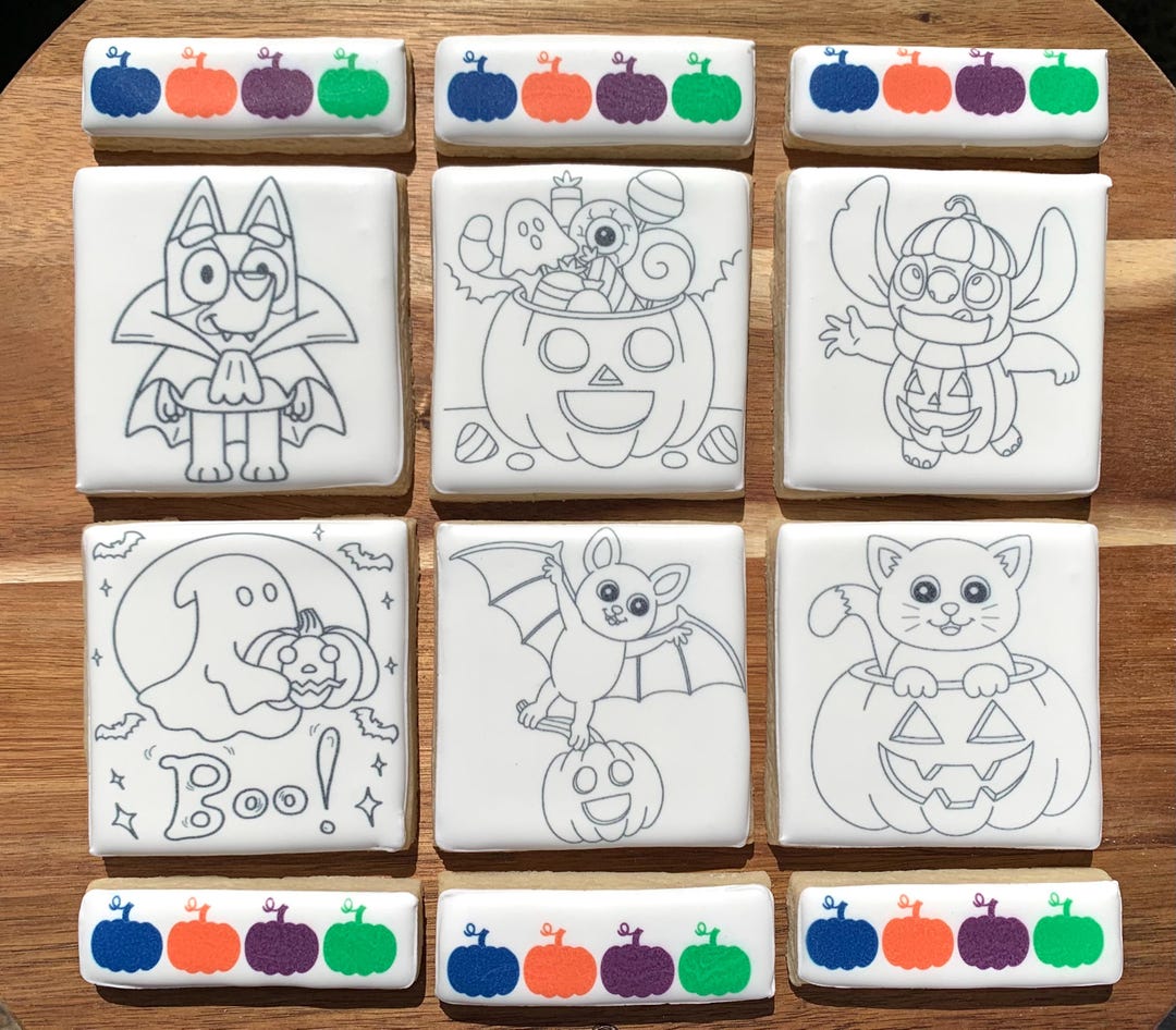 Halloween Paint Your Own Cookies - Etsy