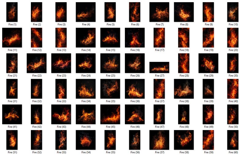 146 4k Fire Overlays Mega Bundle - Enhance Your Edits - Photoshop ...