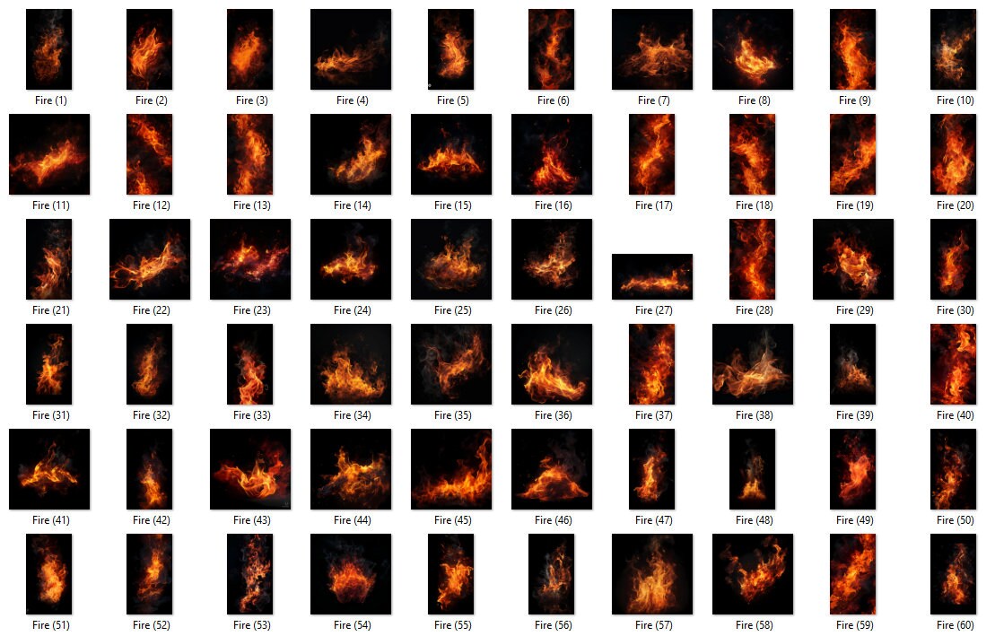 146 4k Fire Overlays Mega Bundle - Enhance Your Edits - Photoshop ...