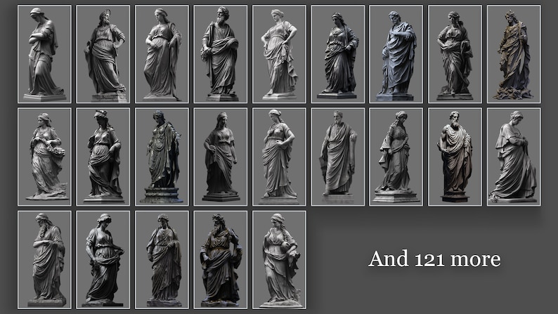 144 5k Statues Overlays Mega Bundle - Enhance Your Edits - Photoshop ...