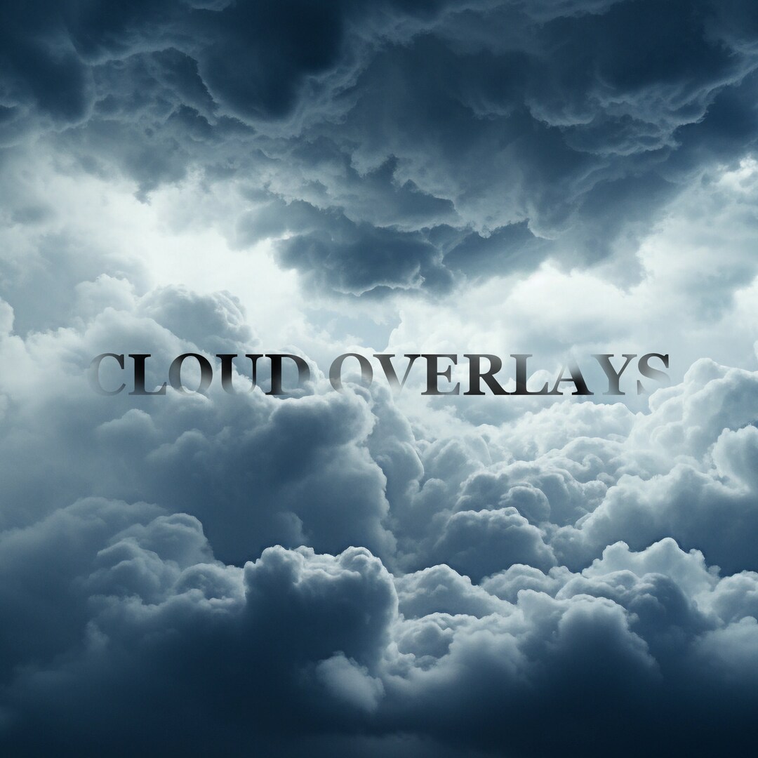 5K 50 Cloud Overlays Vol. 1 - Photoshop Overlays - PNG - Digital ...