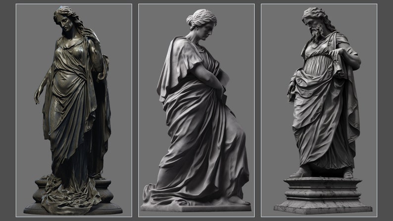 144 5k Statues Overlays Mega Bundle - Enhance Your Edits - Photoshop ...