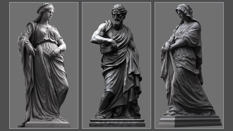 144 5k Statues Overlays Mega Bundle - Enhance Your Edits - Photoshop ...